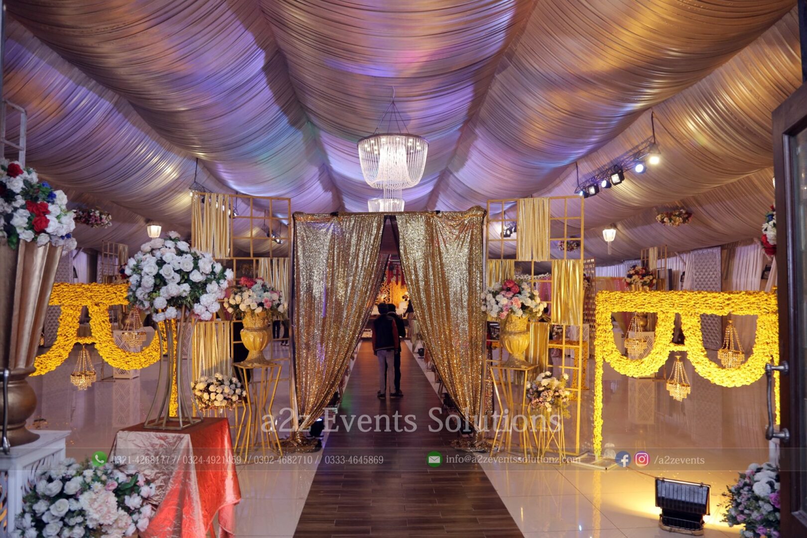 Mishal's Colourful Mayoun Decor At Bedian Road Lahore - a2z Events ...