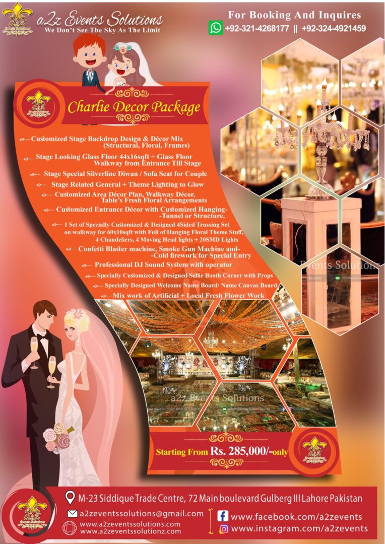 Unique wedding decor packages| wedding decor package