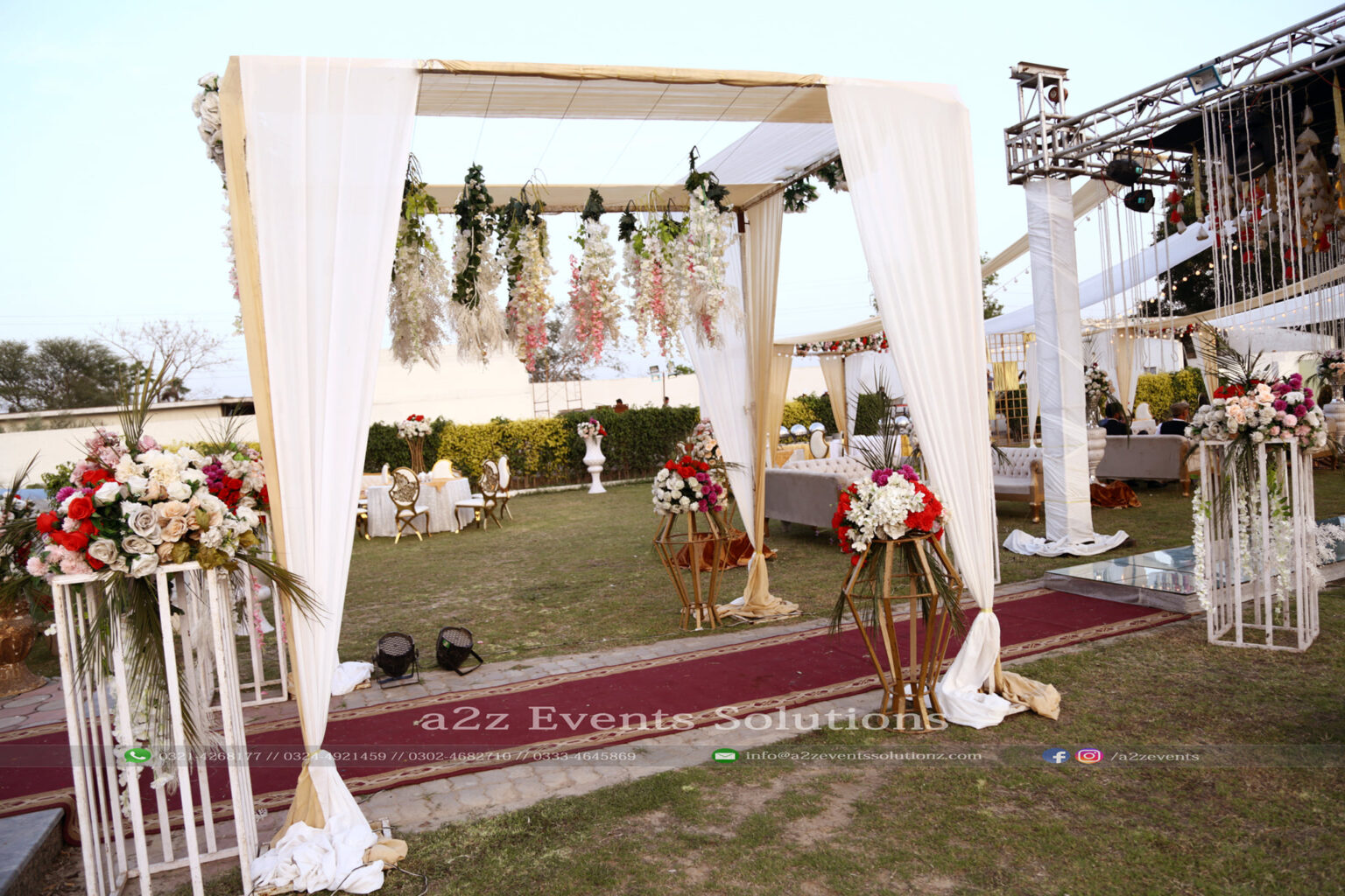 Outdoor Nikkah Ceremony At Bhalwaal - a2z Events Solutions: Event ...